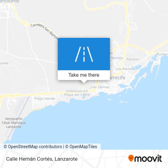 How to get to Calle Hernán Cortés in Arrecife by Bus?