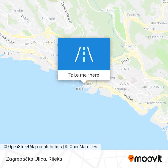 How to get to Zagrebačka Ulica, Rijeka by bus?