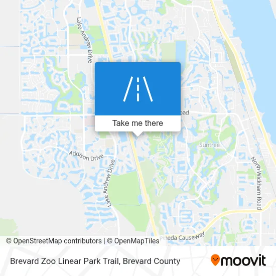 How to get to Brevard Zoo Linear Park Trail, Melbourne by bus?