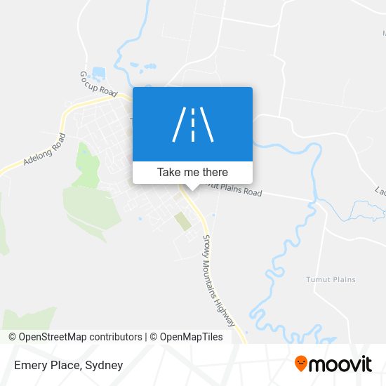 How to get to Emery Place, Tumut by bus or train?