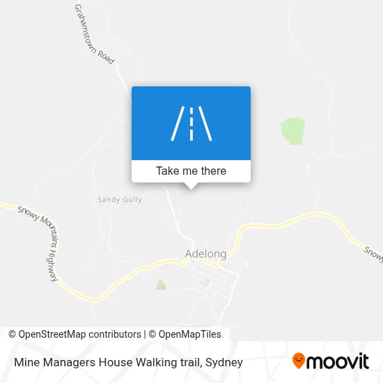 How to get to Mine Managers House Walking trail, Adelong by train or bus?
