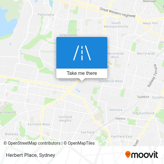 How to get to Herbert Place, Smithfield (NSW) by bus, train or light rail?