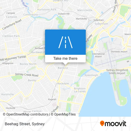 How to get to Beehag Street, Arncliffe by train or bus?