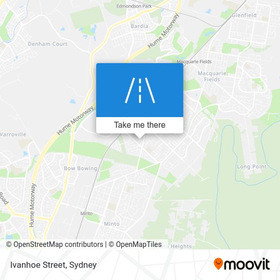 How to get to Ivanhoe Street, Ingleburn by bus or train?