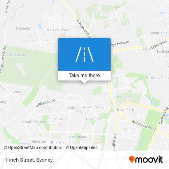 How to get to Finch Street in Marsden Park by Bus or Train?