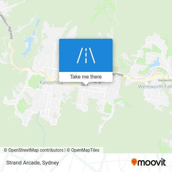 How to get to Strand Arcade, Leura by bus or train?