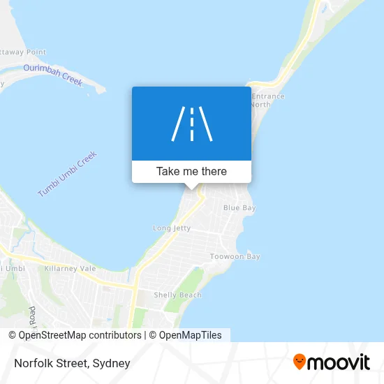 How to get to Norfolk Street, The Entrance by bus or train?