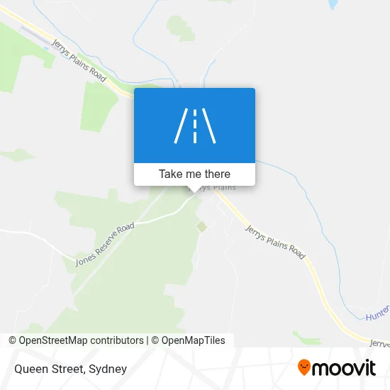 How to get to Queen Street, Jerrys Plains by bus or train?