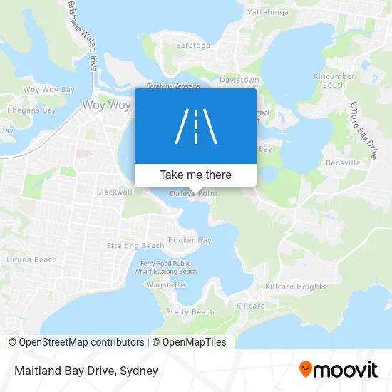 How to get to Maitland Bay Drive, Daleys Point by bus, train or ferry?