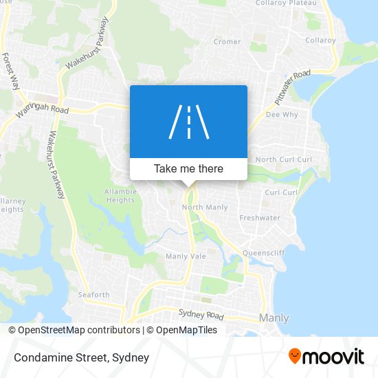 How to get to Condamine Street in Brookvale by Bus or Train?