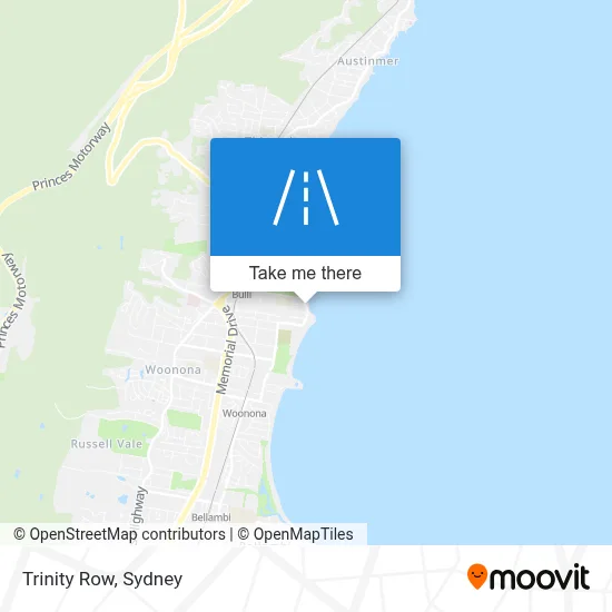 How to get to Trinity Row, Bulli by bus or train?