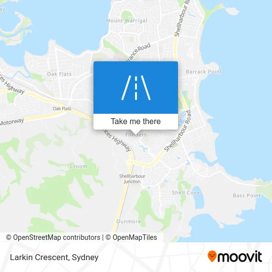How to get to Larkin Crescent, Flinders (NSW) by bus or train?
