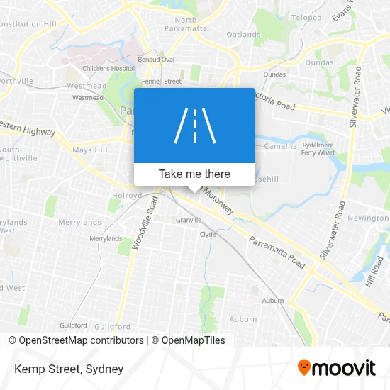 How to get to Kemp Street, Granville (NSW) by bus or train?