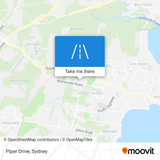How to get to Piper Drive, Hamlyn Terrace by bus or train?