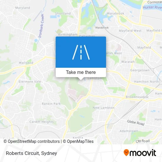 How to get to Roberts Circuit, Lambton by bus?