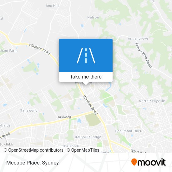 How to get to Mccabe Place, Rouse Hill by bus or metro?