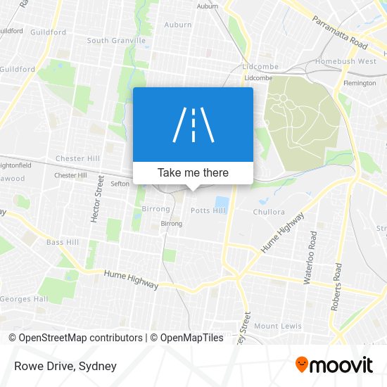 How to get to Rowe Drive, Potts Hill by train or bus?