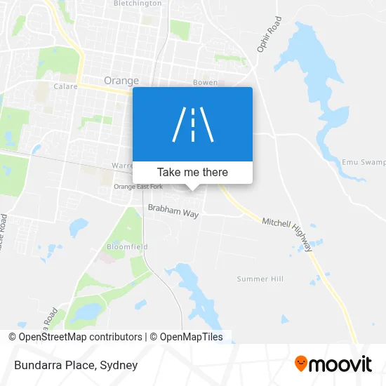 How to get to Bundarra Place, Orange by bus or train?