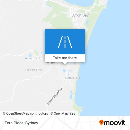 How to get to Fern Place, Suffolk Park by bus?