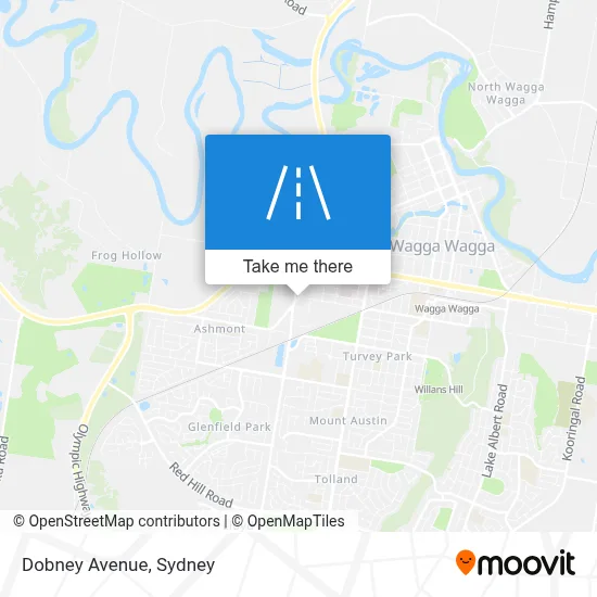 How to get to Dobney Avenue, Wagga Wagga by train or bus?
