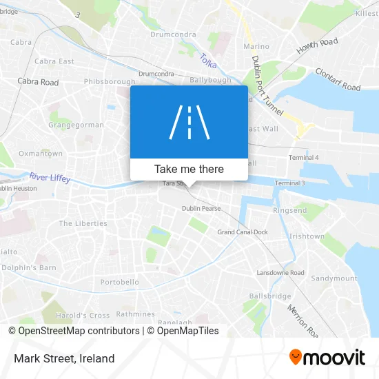 Comment aller à Mark Street, Dublin en bus, tram ou train?