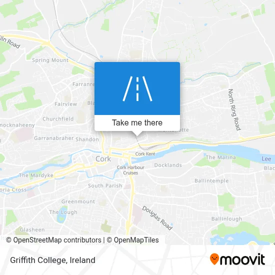 How to get to Griffith College, Ireland by bus or train?