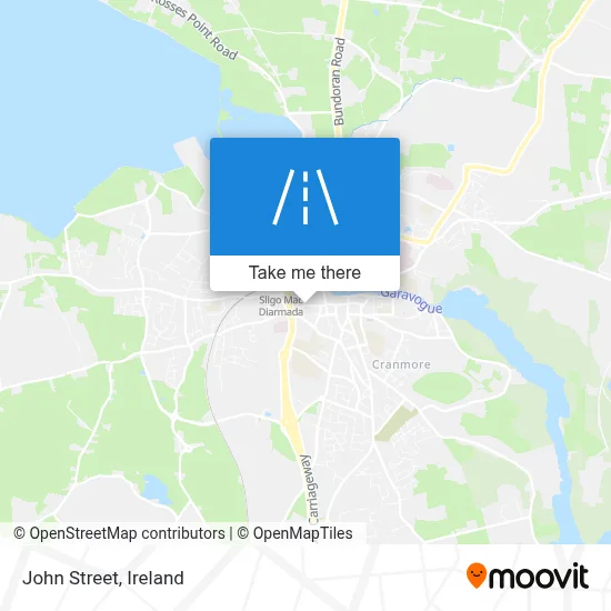 How to get to John Street, Sligo by bus or train?