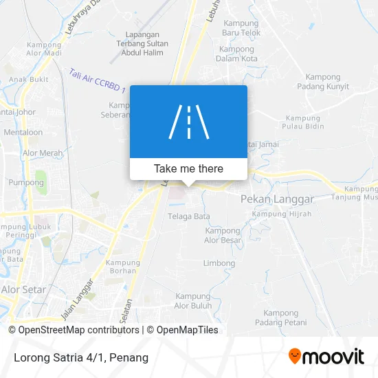 Cara-cara untuk ke Lorong Satria 4/1, Penang dengan bas