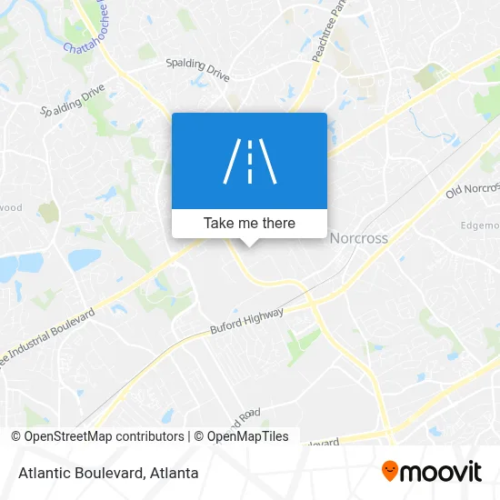 How to get to Atlantic Boulevard, Norcross by bus or subway?