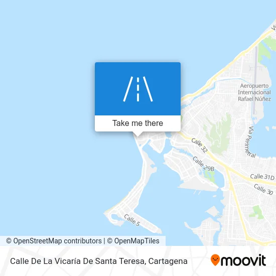 ¿Cómo llegar a Calle De La Vicaría De Santa Teresa, Cartagena De Indias ...