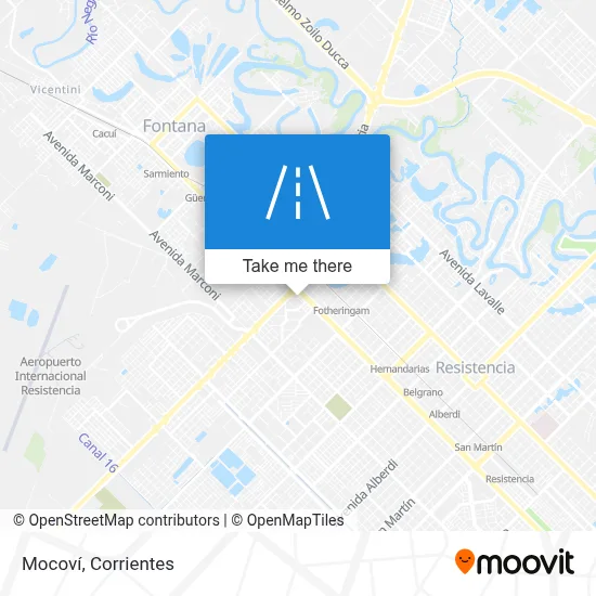 ¿Cómo llegar a Mocoví, Resistencia en autobús?