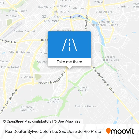 How to get to Rua Doutor Sylvio Colombo, São José Do Rio Preto by bus?