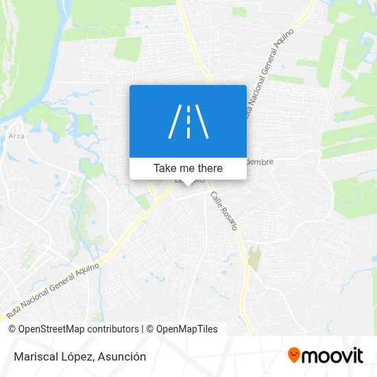 ¿Cómo llegar a Mariscal López, Limpio en autobús?