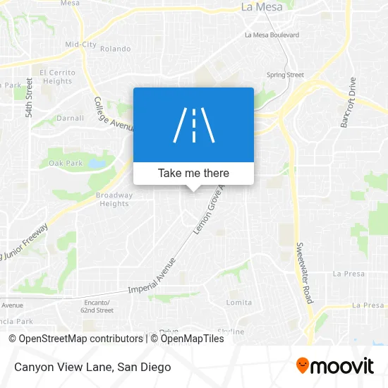 ¿Cómo llegar a Canyon View Lane, Lemon Grove en autobús o tranvía?