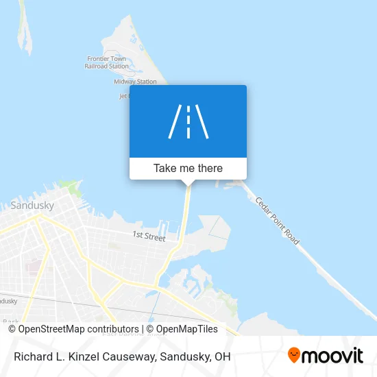 How to get to Richard L. Kinzel Causeway, Sandusky by bus?