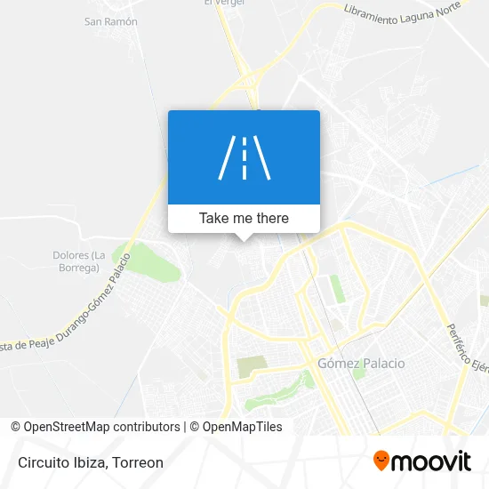 How to get to Circuito Ibiza, Gómez Palacio by bus?