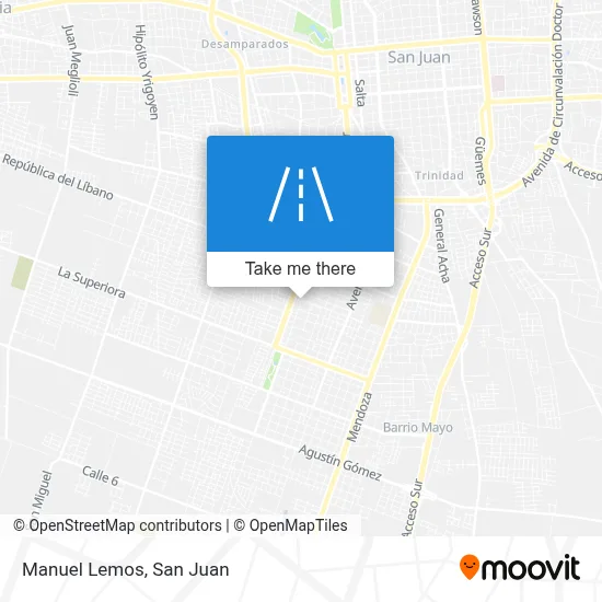 How to get to Manuel Lemos, Rawson by bus?