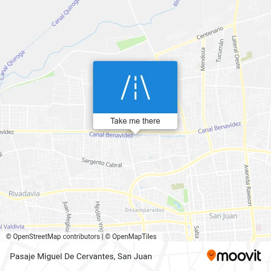 ¿Cómo llegar a Pasaje Miguel De Cervantes, Capital en autobús?