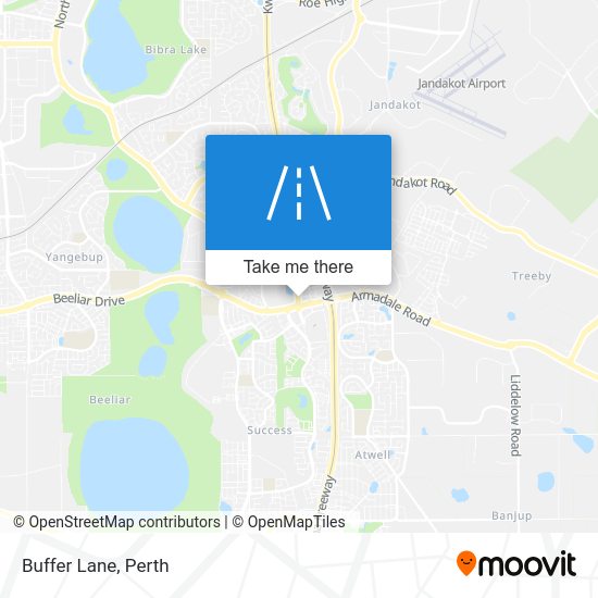 How to get to Buffer Lane, Jandakot by bus or train?