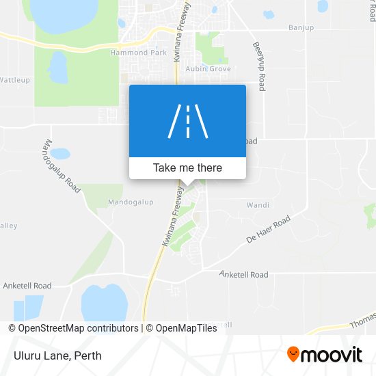 How to get to Uluru Lane, Wandi by bus or train?