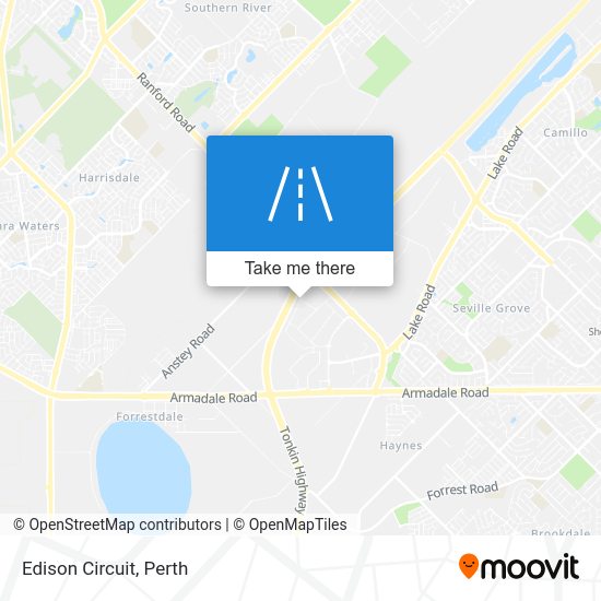 How to get to Edison Circuit, Forrestdale by bus or train?