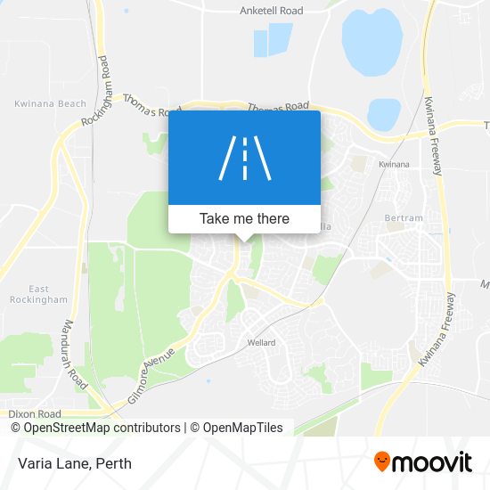 How to get to Varia Lane, Kwinana Town Centre by bus or train?