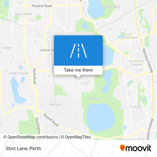 How to get to Stint Lane, Beeliar by bus or train?