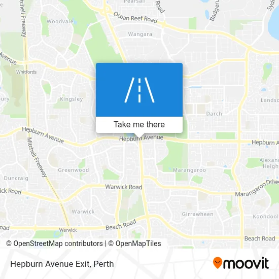 How to get to Hepburn Avenue Exit, Greenwood by bus or train?