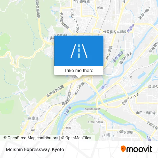 How to get to Meishin Expressway, Daisenraku Town by bus or metro?