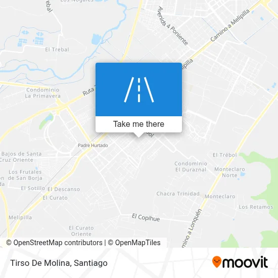 How to get to Tirso De Molina, Padre Hurtado by Micro?