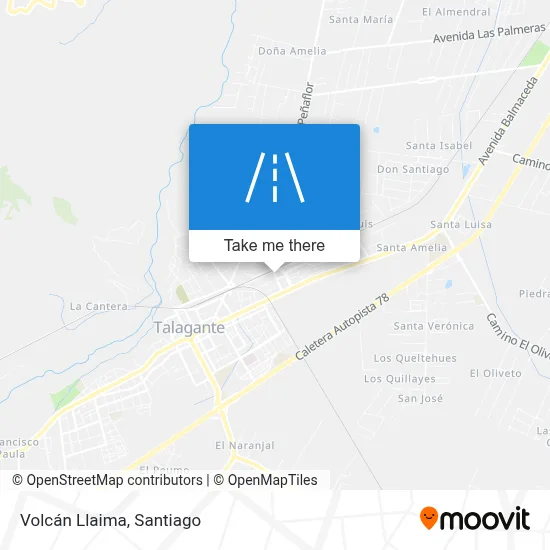 ¿Cómo llegar a Volcán Llaima, Talagante en Micro?