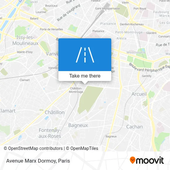 ¿Cómo llegar a Avenue Marx Dormoy, Paris en metro, autobús, tren, RER o ...