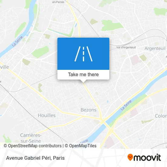 How to get to Avenue Gabriel Péri, Bezons by bus, light rail, metro or RER?