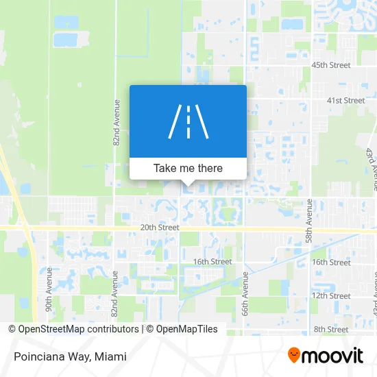 How to get to Poinciana Way, Miami by bus?